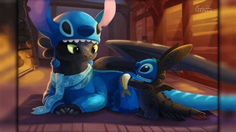 Toothless Dragon How To Train Your Dragon Stitch Lilo And Stitch