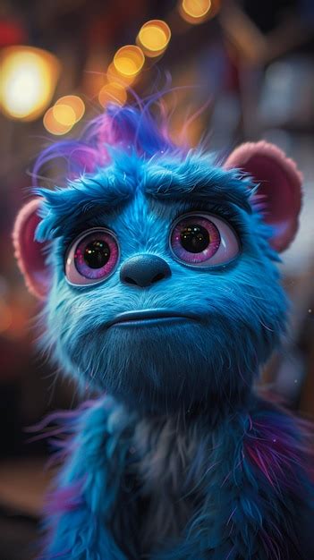 Chibi Sully De Monsters Inc Mirando Uno De Los Portales De La Puerta Dentro De The Door