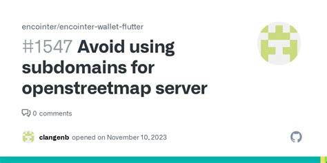 Avoid Using Subdomains For Openstreetmap Server · Issue 1547