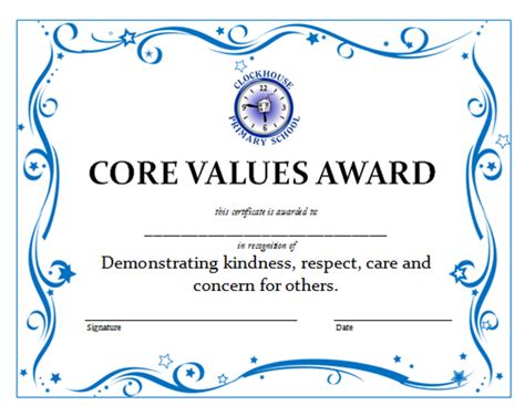 Clockhouse Primary School Core Value Award Winners