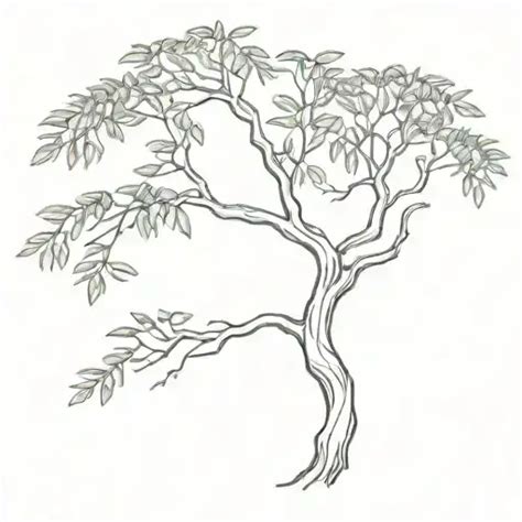 Acacia Tree Tattoo