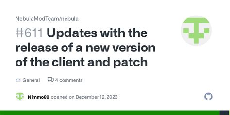 Updates With The Release Of A New Version Of The Client And Patch