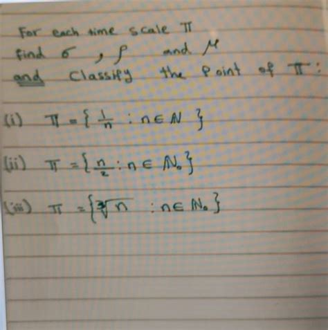 Solved Chapter The Time Scales Calculus 11 Basie