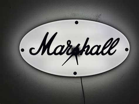 Marshall Amplifiers Dealer Style Light Up Clock Killer Cool Reverb