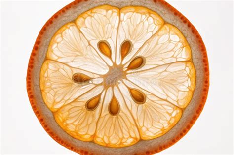 Orange Fruit X Ray Closeup Macro Photography Translucent Material