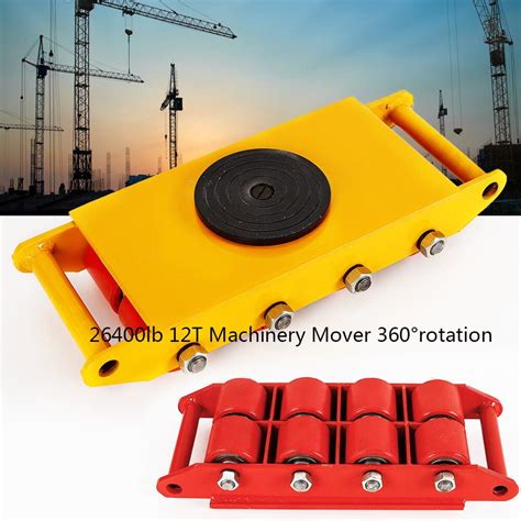 Machinery Mover Pu Cast Steel Machine Skate Dolly Mover 5t 12 Ton 360