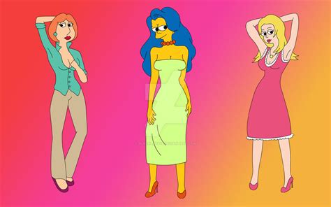 Lois Marge Francine By Blacklady18 On Deviantart