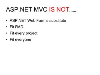 ASP NET MVC Introduction PPTX