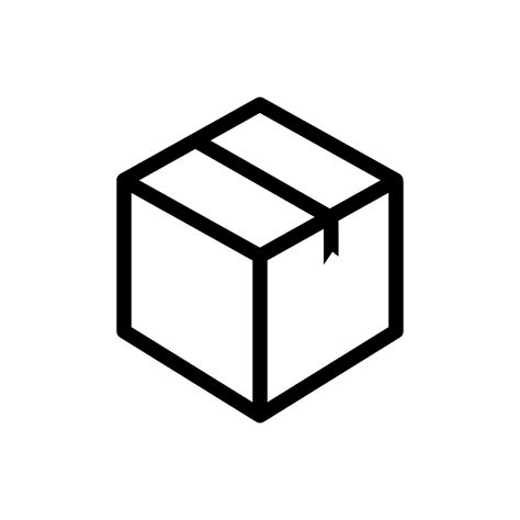 Box Outline Vector Icon 20045539 Vector Art At Vecteezy