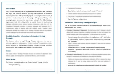Cobit It Strategy Principles Template Itsm Docs Itsm Documents And Templates
