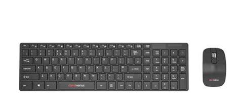 Office Bridge Group Abc Compact Wireless Keyboard With Number Pad And Mouse Black