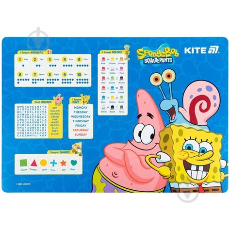 ᐉ Подкладка настольная Sb25 207 Spongebob Kite • Купить в Киеве