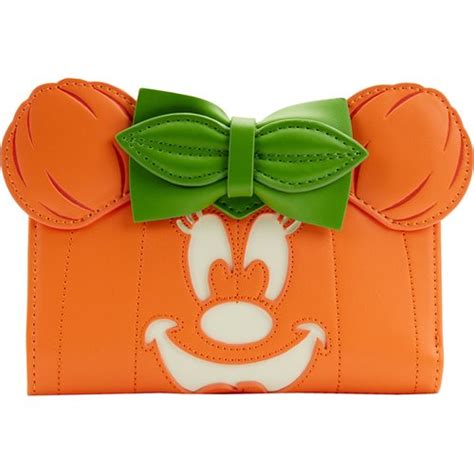 Minnie Mouse Pumpkin Minnie Glow In The Dark Flap Wallet