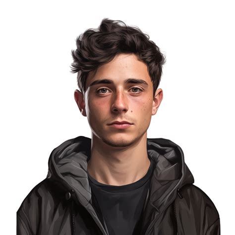 Ai Generated Portrait Of A Young Man Clip Art 40216248 Png