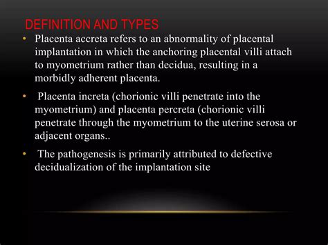 Ultrasound In Diagnosis Of Placental Invasion Pptx