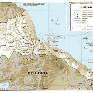 Map Of Eritrea Source Google Maps Download Scientific Diagram