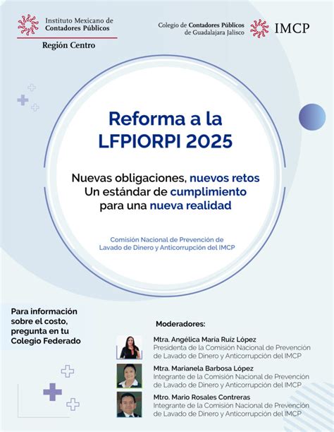 Reforma A La Lfpiorpi 2025 Colegio De Contadores Públicos De Guadalajara