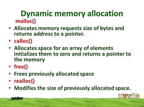 Dynamic Memory Allocation The Process Of Allocating Memory At Run Time