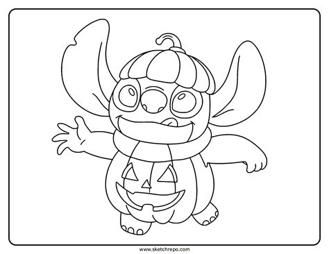 Halloween Coloring Pages Lilo And Stitch 2025