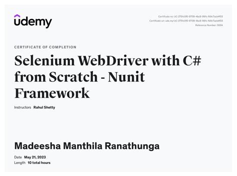 Madeesha Ranathunga On Linkedin Testautomation Seleniumwebdriver Csharp