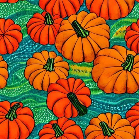 Download Fall Pumpkin Pattern For Invitations And Decor Patterns Online Creative Fabrica