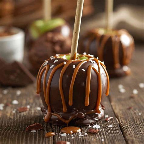 Chocolate Covered Caramel Apples Cooking Kart
