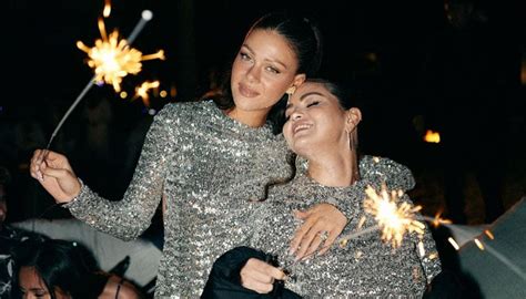 Selena Gomez Nicola Peltz Twin At New Years Eve In ‘matching Dream Dresses