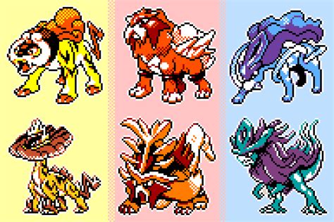 Suicune Raikou Entei Walking Wake Raging Bolt And 1 More Pokemon And 1 More Drawn By Dora