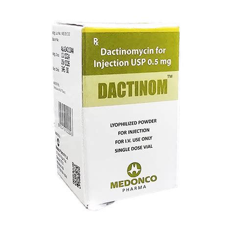 Dactinom Dactinomycin Injection 05mg At 34650 Inr In Dehradun