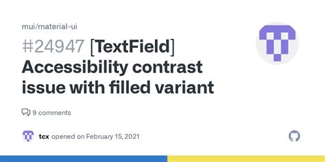 Textfield Accessibility Contrast Issue With Filled Variant Issue Mui Material Ui