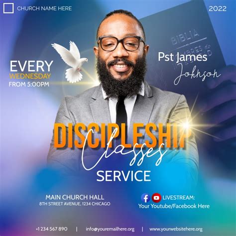 Discipleship Class Flyer Template Postermywall