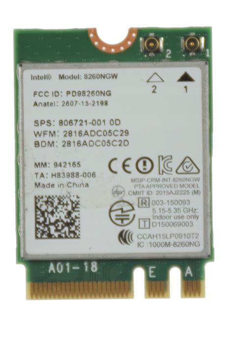 Karta Modem WIFI Intel Dual Band Wireless AC 8260 8260NGW SPS 806721 001 Sklep Opinie Cena W