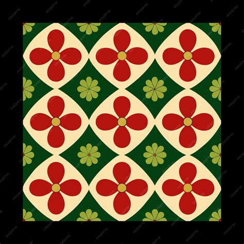 Premium Vector Cute Patchwork Pattern With Flowers And Leaves Vector Illustration