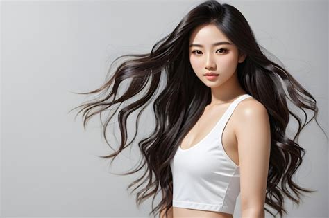 Premium Ai Image Beautiful Asian Girl Model