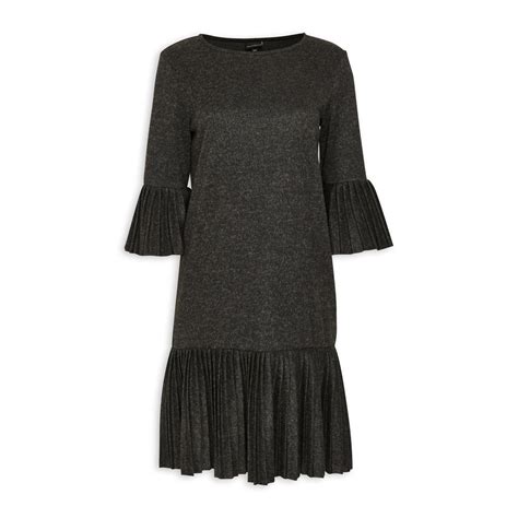Grey Pleated Hem Dress 3134781 Truworths