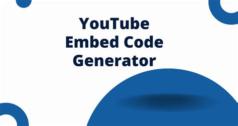 Youtube Embed Code Generator Fast Simple 🔥 169 Ratio Videos
