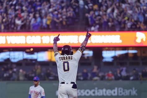 Brice Turang Hits A Grand Slam During Brewers Home Opener To Continue