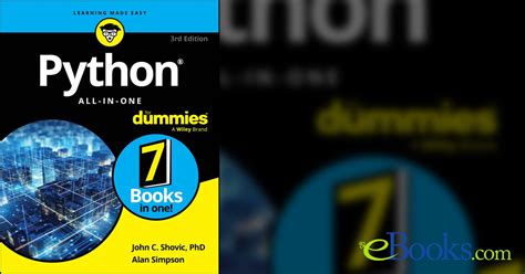 Python All In One For Dummies 3rd Ed By John C Shovic Ebook