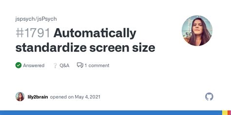 automatically standardize screen size · jspsych jspsych · discussion