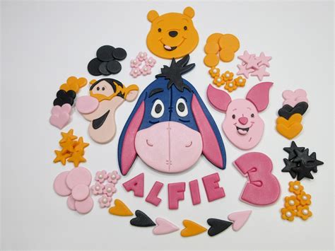 Fondant Eeyore Cake Topper Edible Personalised Large Etsy