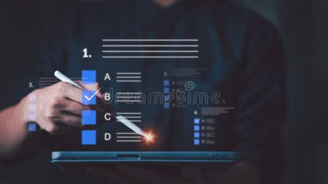 Concept Of Choosing Correct Answer Marking Online Online Exams Or