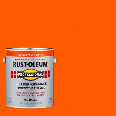 Safety Orange Rust Oleum Professional High Performance Gloss