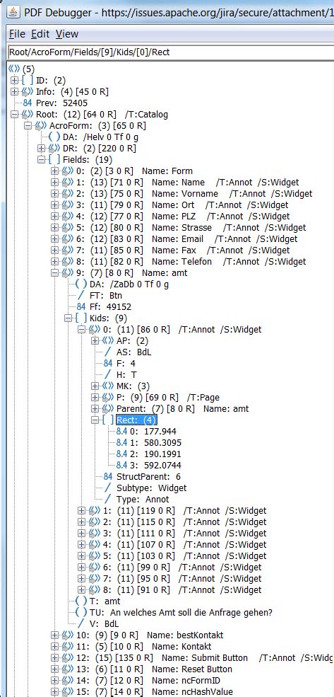 Java How To Get Position Of Radiobutton Using Pdfbox Stack Overflow