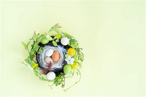 Premium Photo Easter Colored Eggs