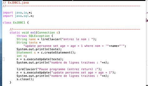 TD création table village matériel pour TD Menu java matériel pour TD corrigé
