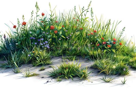 Isolated Patchy Green Grass Stock Illustrations 5 Isolated Patchy