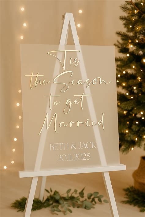 Wedding Welcome Sign Wedding Lux Acrylic Mirrored Plaque