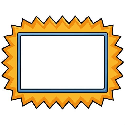 Premium Vector Rectangle Shape Colorful Frame