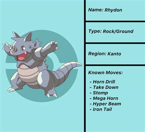 My Rhydon By Uranimated18 On Deviantart