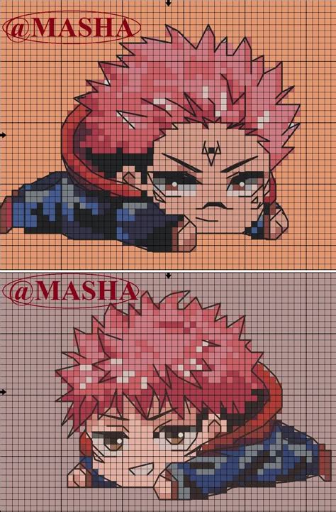 Sukuna Jjk Pixel Art